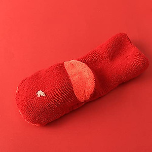 Lykmera Cute Children Toddler Socks Shoes Girls Boys Flat Bottom Non Slip Lightweight Warm Comfortable Cartoon Boots Shoes (RD2, 0-6 Months)