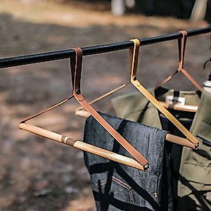 WODMB 1pc Beech Wood Clothes Rack Not Easy to Slip Off High Load Bearing Capacity Good Toughness Suitable for Traveling (Color : E, Size : 41.7 * 1.5 * 21.2 cm)
