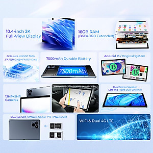 HOTWAV R5 Android 12 Outdoor Tablet, Octa-Core 4GB+64GB