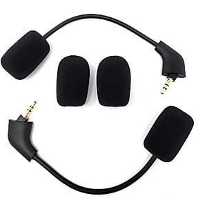 TNE 2-Pack Replacement Cloud 2 Game Mics Microphone Boom for 1st Version Wired Kingston HyperX Cloud 2 II Cloud Core Cloud Pro CloudX PS4 Xbox One Nintendo Switch Computer PC Gaming Headsets