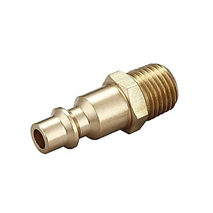 T TANYA HARDWARE Brass 1/4-Inch NPT Male Industrial Air Hose Quick Connect Adapter, Air Coupler and Plug Kit, Air Compressor Fittings, 10pcs (Male NPT)