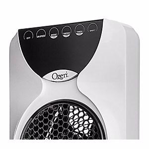 Ozeri 3x Tower Fan (44") with Passive Noise Reduction Technology, White
