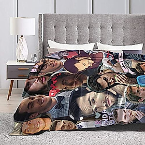 Blanket Chris Wood Soft Flannel Fleece Throw Blanket Soft Flannel All-Season Room Decoration Carpets (50"x40")