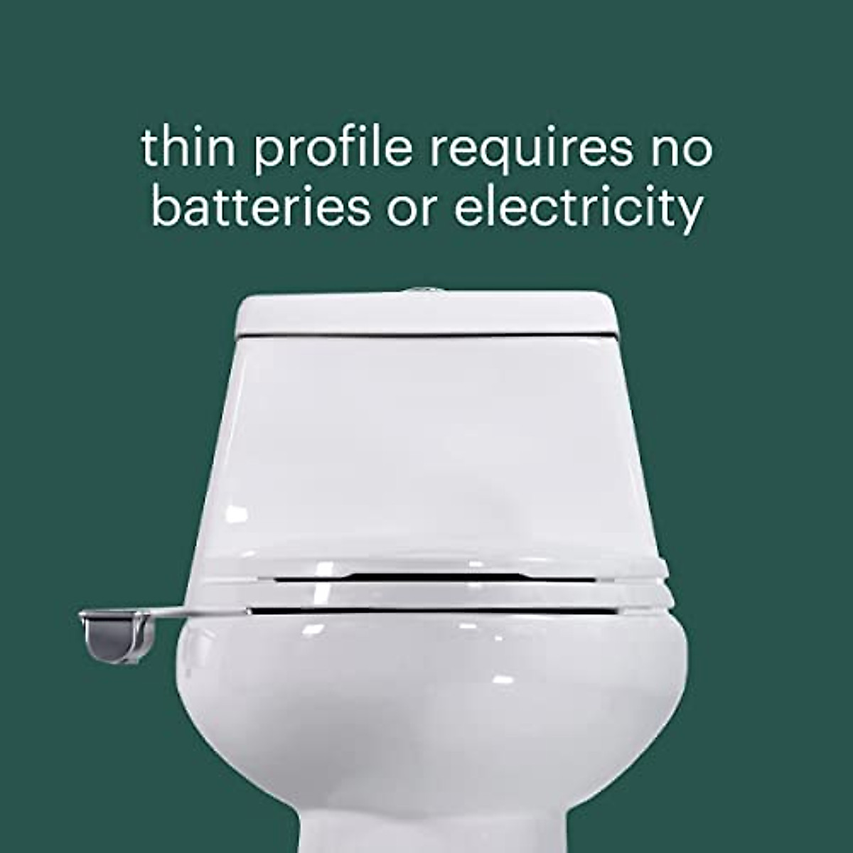 Brondell Bidet - Thinline SimpleSpa SS-150 Fresh Water Spray Non-Electric Bidet Toilet Attachment in White with Self Cleaning Nozzle