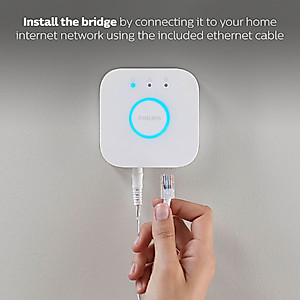 Philips Hue Bridge Smart Lighting Hub (Compatible with Amazon Alexa, Apple HomeKit and Google Assistant) - White