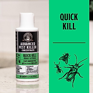 Grandpa Gus's Natural Advanced Pest Killer Concentrate, Plant-Based Actives Quick Kill Multiple Insect Species, Indoor & Outdoor Use, Light Scent, 3.7 fl oz (Pack of 2)