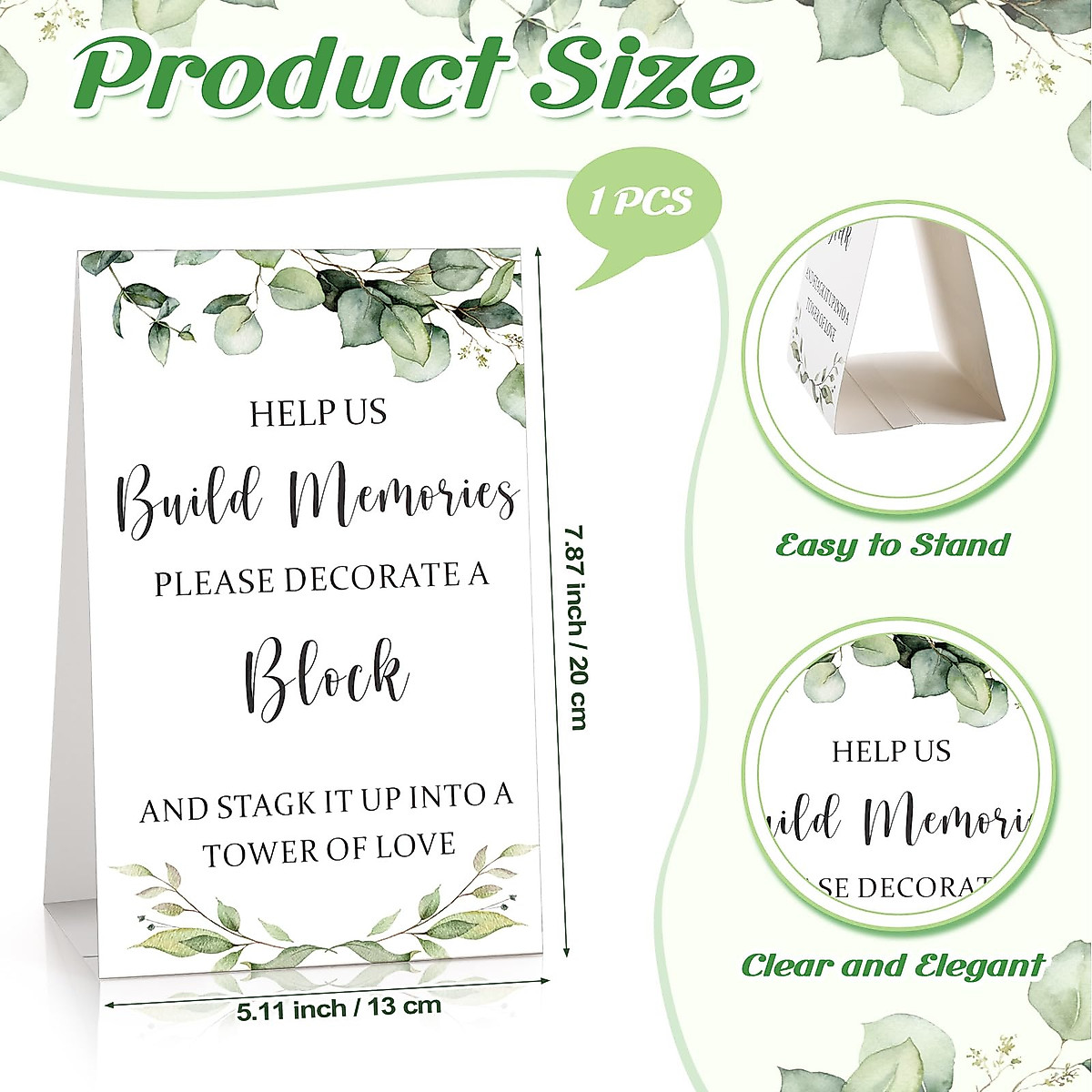 Nuanchu 125 Pcs Wedding Guest Book Alternative 100 Wooden Block Guest Book 24 Signing Pens Wedding Game Sign Wedding Decorations for Reception Bridal Shower Guest Book for Sign in