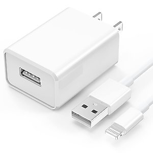 iPhone Fast Charger with Cable, ZNOOGRN 20W USB Power Charger with 6.6FT USB to Ligh-tning Cable Fast Charger for iPhone 13/12 Pro/11/XS/Max/XR/X/SE iPad
