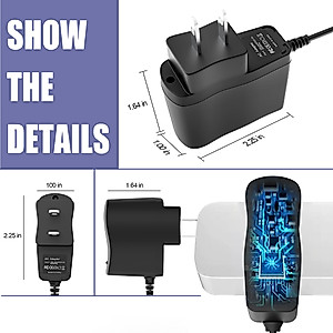 Digipartspower AC Adapter Charger for Unblock Tech Gen3 Pro 16GB UBOX3 UBOX4 TV Box Power Line