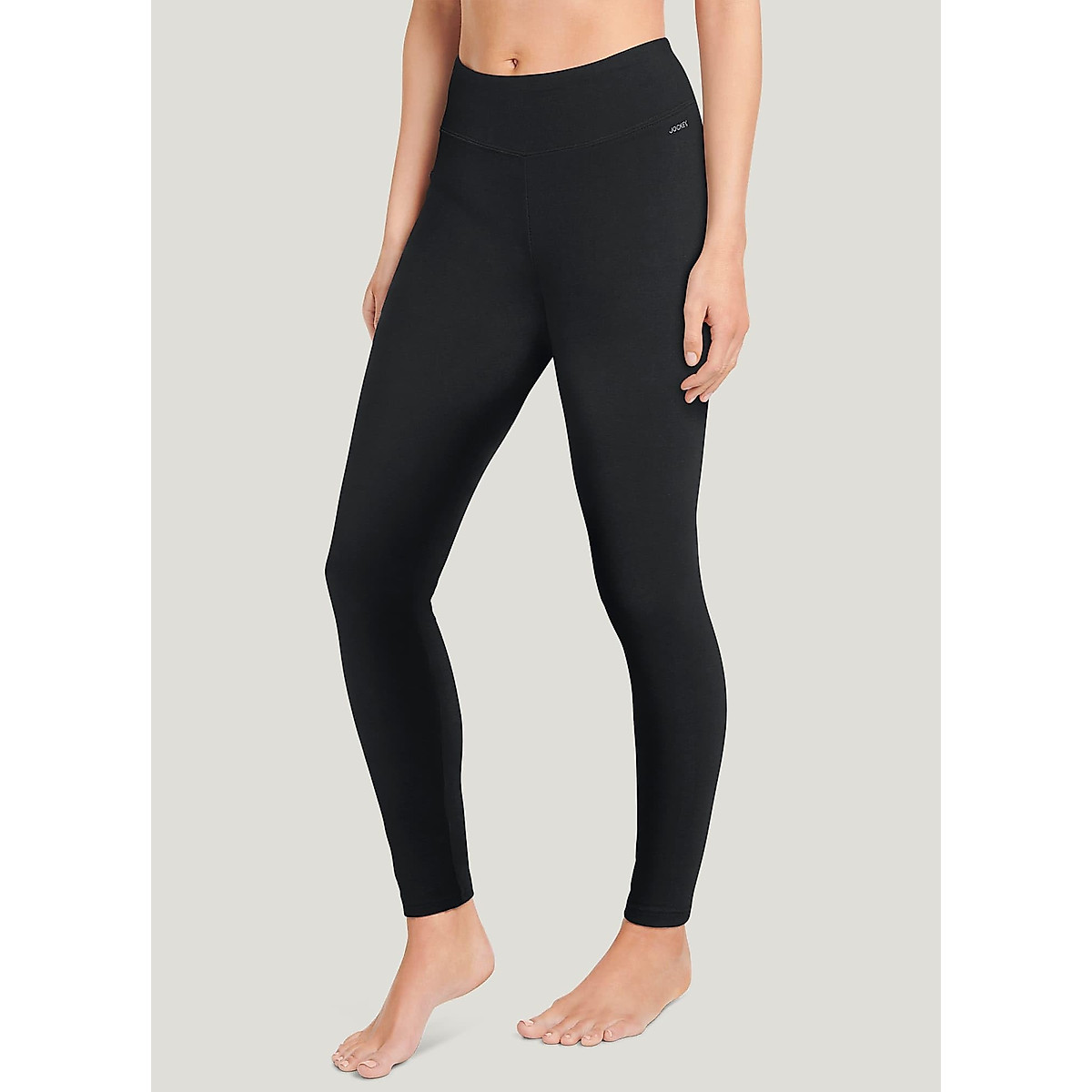 Jockey Women's Activewear Cotton Stretch Ankle Legging, Black, M