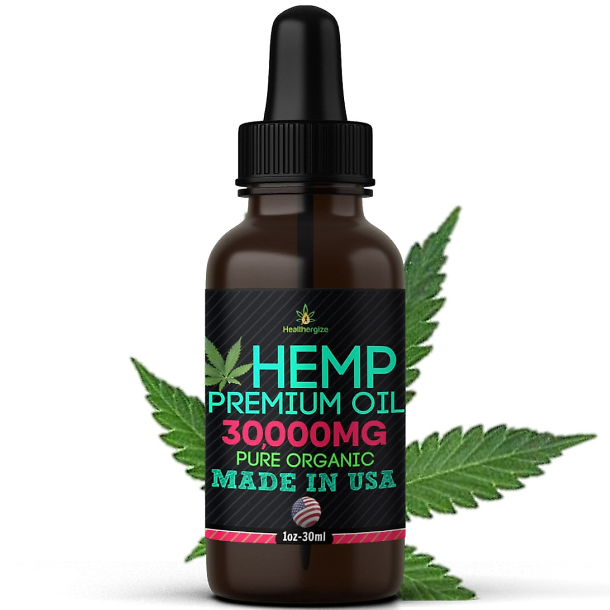 Healthergize 2Pack Hemp Gummies and Organic Hemp Oil Combo Set-Relief, Soothing, Discomfort, Sleep, Peace and Relax-Full Body High Care-Made in USA