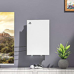 Wall Mount for PS5,Aluminum Alloy Wall Bracket Shelf Compatible with Playstation 5 Disc & Digital Edition, Wall Stand for PS5 Accessories