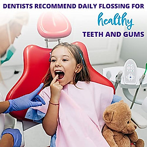 Plackers Kids Dual Gripz Flossers with Fluoride, Grip Me Handle, Fruit Smoothie Swirl Flavor, BPA Free, Colorful Floss Picks for Kids of All Ages, 75 Count (Pack of 4)