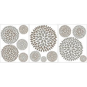 WallPops WPK1752 Starburst Applique, Multicolor , Silver