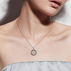 ONEFINITY Compass Necklace Sterling Silver Celtic Knot Necklace Graduation Friendship Talisman Travel Necklace Inspirational Graduation Gift Jewelry Gifts for Women