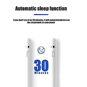 Active Stylus Pencil Compatible for Apple,Stylus Pens for Touch Screens, Capacitive Pencil for Kid Student Drawing, Writing,High Sensitivity,for Touch Screen Devices Tablet,Smartphone (White)