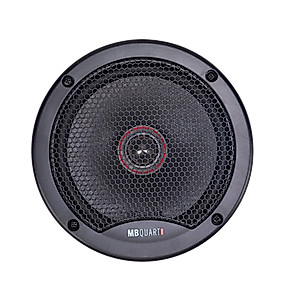 MB Quart PS1-216 Premium 2-Way Component Car Speaker System (Black, Pair) – 6.5 Inch Speaker System, 240 Watt Car Audio, 4 OHMS (Grills Included)