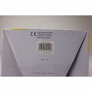 Lena 52120 tin Toys Panorama Ø19 cm, Plastic Humming, Classical Pump Mechanism, Musical Locomotive, Stand, Spinning top for Children from 18 Months, Colourful