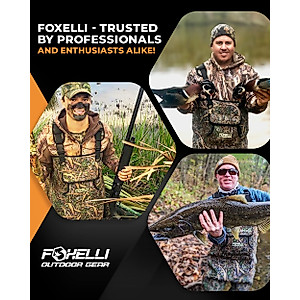Foxelli Neoprene Chest Waders, Camo Hunting & Fishing Waders for Men & Women with Boots, Waterproof Bootfoot Waders
