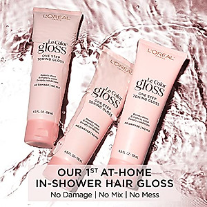 L'Oreal Paris Le Color One Step Toning Hair Gloss, Rich Brunette, 4 Ounce