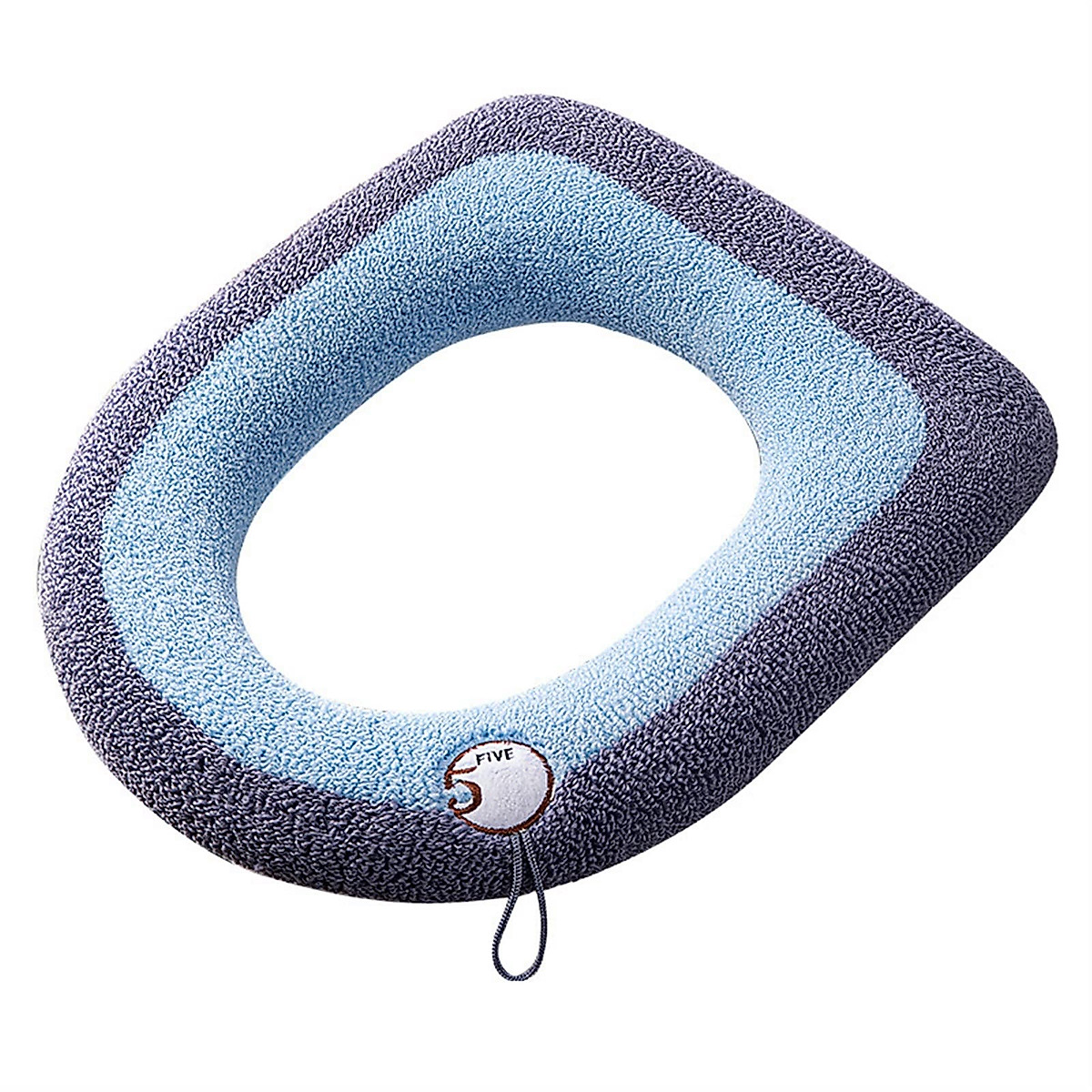 GODENI Winter Bathroom Toilet Seat with Handle Closestool Washable Soft Warmer Mat Pad Cushion Universal Toilet Seat Bidet Covers Toilet seat (Color : Pink)