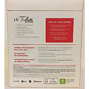Virgin Mobile LG Tribute Empire 16GB Prepaid Smartphone, Silver