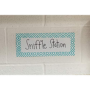 Duck Brand 284137 Deco Adhesive Laminate, 20-Inch x 12-Feet, Sea Foam Ikat