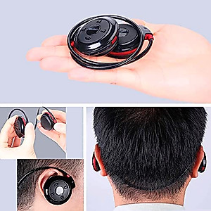 WONFAST MINI-503 Wireless Bluetooth Music Stereo Earphone Sport Headset Headphone MP3 Player Support TF Card FM for Cellphone Smartphones Outdoor Driving Biking (Black)