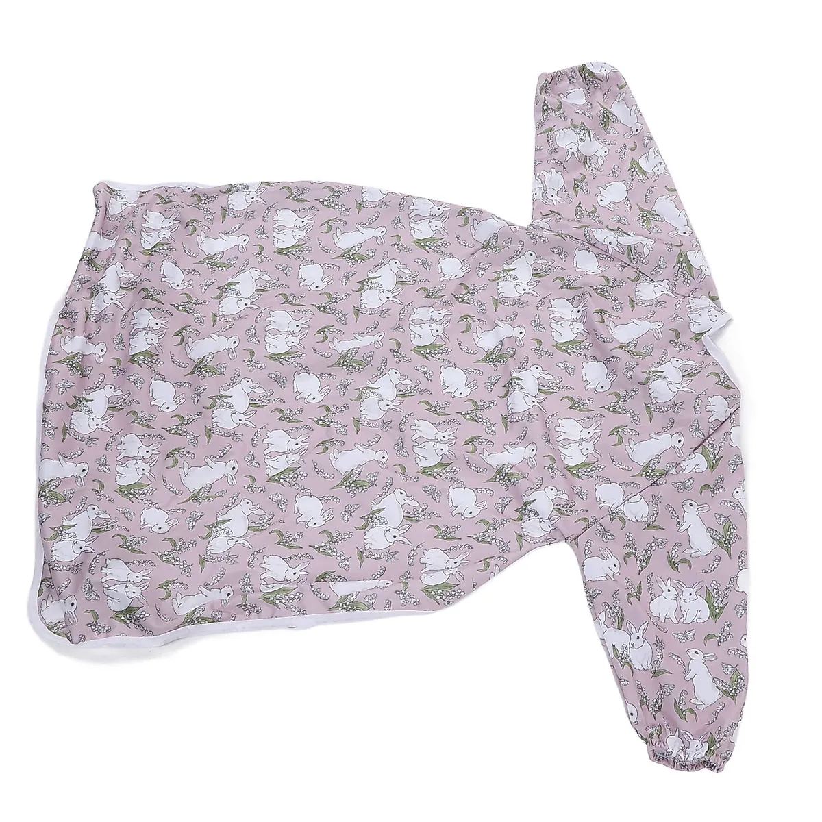 SPYMINNPOO Highchair Cover, Integrated Waterproof Prevent Food Stain Polyester Sleeve Coverall Bib for Kids Dining (Rabbit)