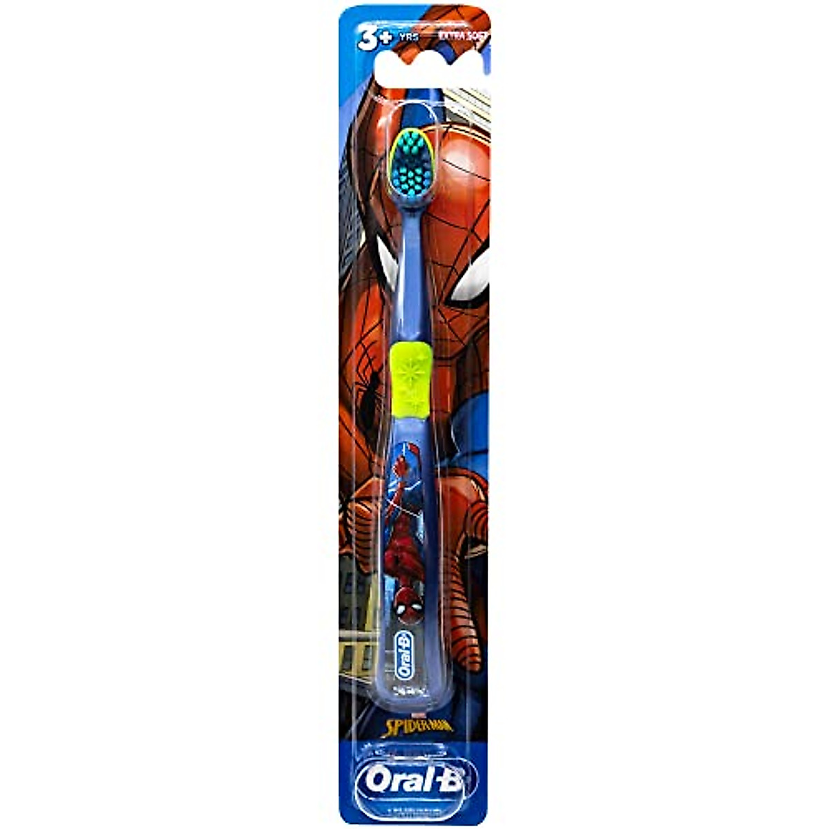 Colgate Marvel Spider-Man Toothbrush, 3+ YRS, Extra Soft (Colors & Characters Very) - 1 Count