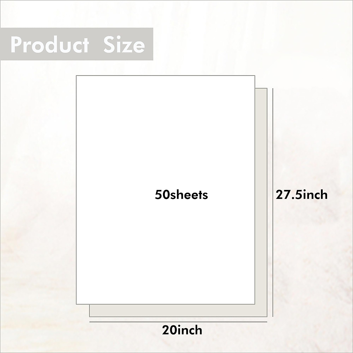 Bobobag 50 Sheets 20''X28'' Full Size White Tissue Paper Bulk for Gift Bags Gift Wrapping Weddings Birthday Showers Arts Craft Party Decoration