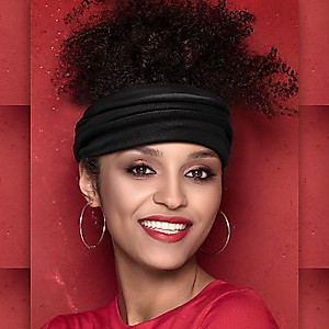 WILLBOND 6 Pcs Wide Headbands for Women African Boho Large Turbans Elastic Knotted Head Wrap Girl Big Yoga Sport Hair Band(Classic Pattern)