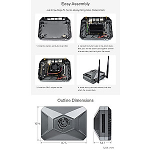 Waveshare Aluminum Case for Jetson Nano Developer Kit with GPIO Adapter ONLY for Waveshare Jetson-Nano-DEV-KIT