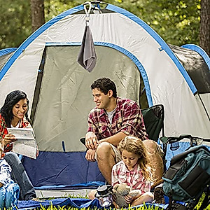 Elesunory 8PCS Hanging Tea Towels Clip, Metal Towel Hanger with Loop Cotton, Hand Towel Hook for Home Kitchen Bathroom Hanging Towels