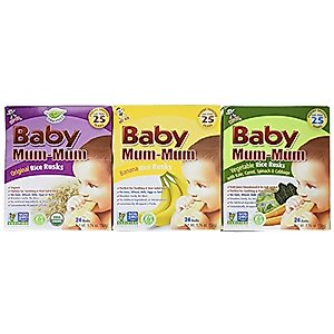 Baby Mum-Mum Variety Pack of 3 Original Banana and Vegetable 1.76 Ounce (Pack of 3)
