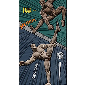 1/12 Scale Male Action Figure,6inch Flexible Muscular Strong Male Action Figure Body Doll Collection (White Skin)