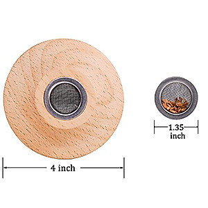 Cocktail Smoker Kit, Old Fashioned Cold Smoker for Smoked Cocktails, Whiskey, & Bourbon, Wine, Coffee, Dried Fruits, Cheese and More, Come with 3 Pack (Cherry, Hickory, and Oak) Wood Chips