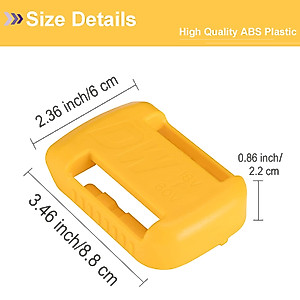 NA Battery Mount Holder for Dewalt 20V 60V Battery Dock Holder Fit for DeWalt Battery Power Tools, 5 Pack (No Battery)