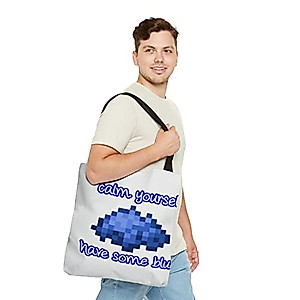 Have Some Blue Aesthetic Tote Bag for Women and Men Beach Bag Shopping Bags School Shoulder Bag Reusable Grocery Bags