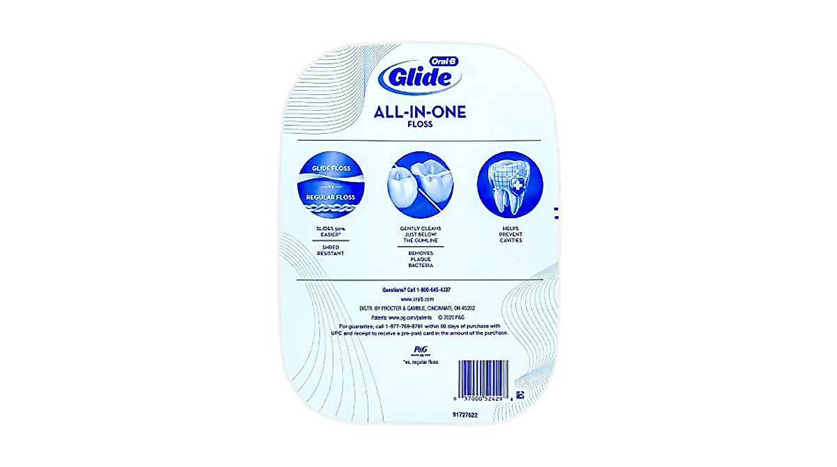 Glide Crest Comfort Plus Dental Floss - Mint 40m (6 Pack)