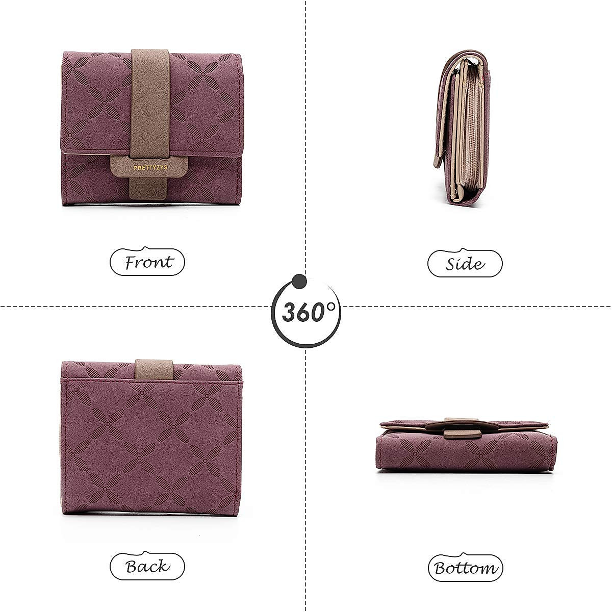 JOSEKO Small Wallet for Women, Girls Wallet Women Wallet Womens Wallet Wallet for Girls Elegant Wallet Purse Credit Card Holders Money Organizer Clutch