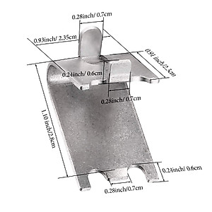 920158 Refrigerator Shelf Clips Freezer Shelf Clip Cooler Shelf Support Commercial Shelf Clip for Fridge(8 Pieces)