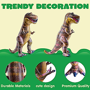 JOYIN T-Rex Dinosaur Inflatable, Tyrannosaurus Rex Inflatable Dinosaur Toy for Party Decorations, 30" Dinosaur Birthday Party Gift for Kids and Adults