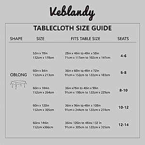 Veblandy Rectangle Tablecloth Linen Textured Waterproof & Stain Resistant Table Cloth Wrinkle Free Decorative Fabric Farmhouse Table Cover for Dining/Party/Buffet/Wedding, 52 x 70 Inch, Sage Green