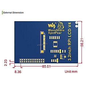 3.2 inch Resistive Touch Screen TFT XPT2046 LCD compatible with Raspberry Pi (Pi 1 2 3) Model B B+ A+ Raspbian Video Photo System @XYGStudy