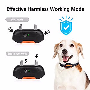 PcEoTllar Electric Fence for Dogs, Rechargeable Underground Dog Fence System Pet Containment System Waterproof Collar Receivers with 656Ft Underground Boundary Wire for Small Medium Large Dogs or Cats