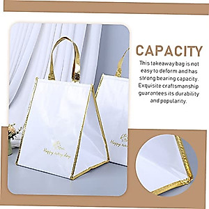 BESTonZON Packing Cold Insulation Portable Plastic Food Pizza Warmer Bags Insulated Plastic Grocery Bags Delivery Warmer Bags Thermal Lunch Bag Insulated Grocery Bags Convenient Cake Bag