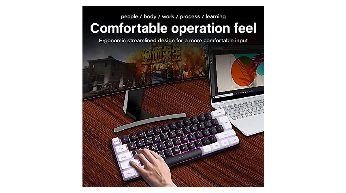 60% RGB Gaming Keyboard - Compact & Ergonomic Design