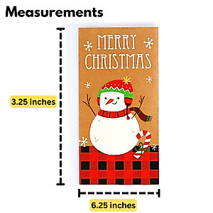 Iconikal Kraft Christmas Gift Card/Money Holders and Envelopes, 30-Count