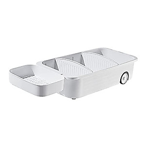 MagiDeal under Sink Storage Organizer for Bathroom,Kitchen Multi Purpose Standing Rack Organizer,Bathroom Collection Baskets, White